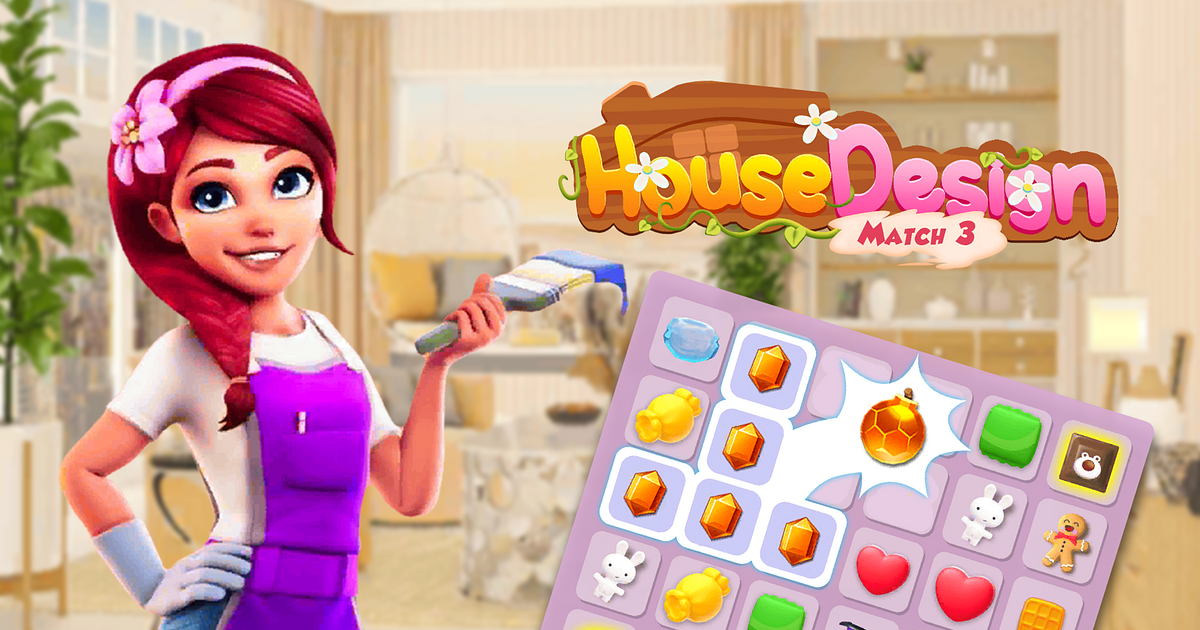 House Design Match 3 - Free Play & No Download | FunnyGames