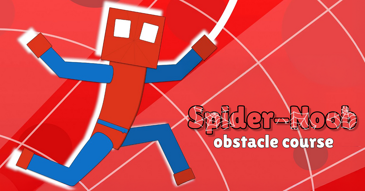 Spider Noob Obstacle Course - Free Play & No Download | FunnyGames