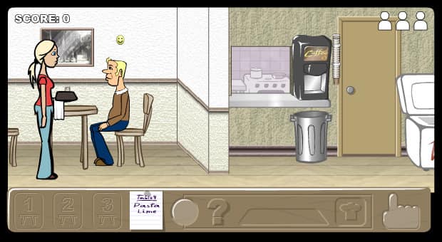 The Waitress - Free Play & No Download | FunnyGames