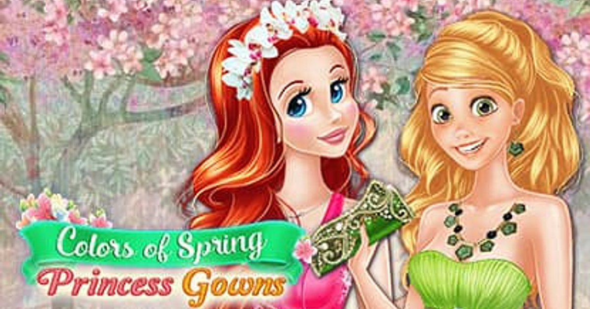 Colors of Spring Princess Gowns - Free Play & No Download | FunnyGames
