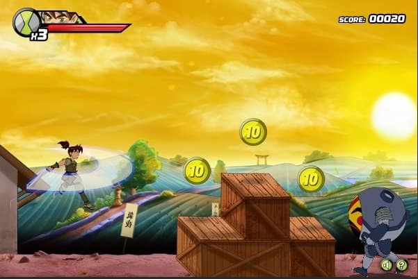 Ben 10 Samurai Adventure - Free Play & No Download | FunnyGames