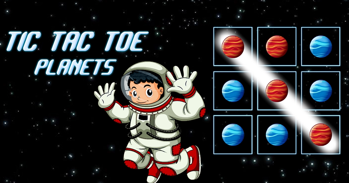 Tic Tac Toe Planets - Free Play & No Download | FunnyGames