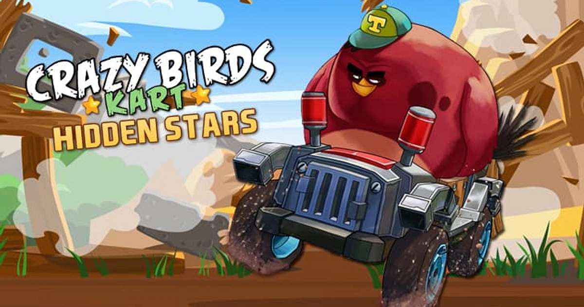 Crazy Birds Kart Hidden Stars - Free Play & No Download | FunnyGames