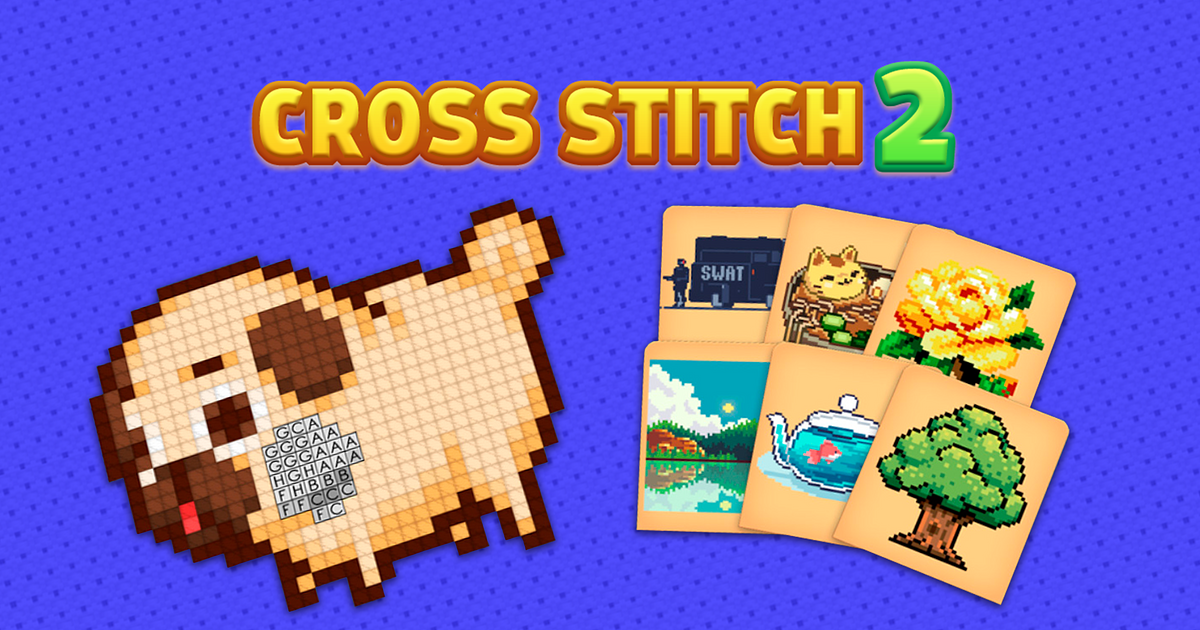 Cross Stitch 2: Coloring Book - Free Play & No Download | FunnyGames