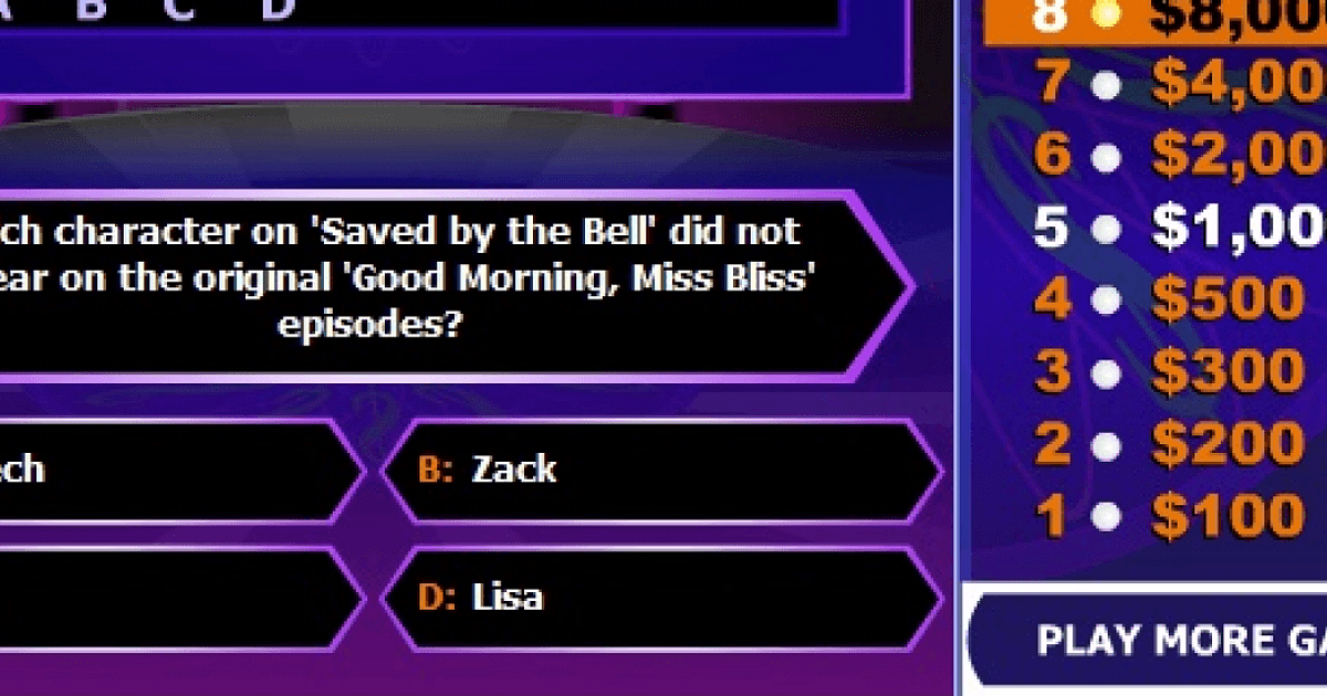 Who Will Be A Millionaire? - Free Play & No Download | FunnyGames