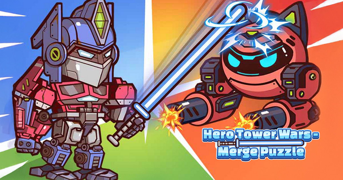 Hero Tower Wars Merge Puzzle - Free Play & No Download | FunnyGames