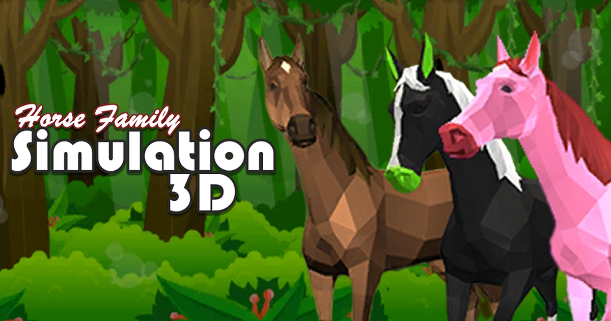 Horse Family Animal Simulation 3D - Free Play & No Download | FunnyGames